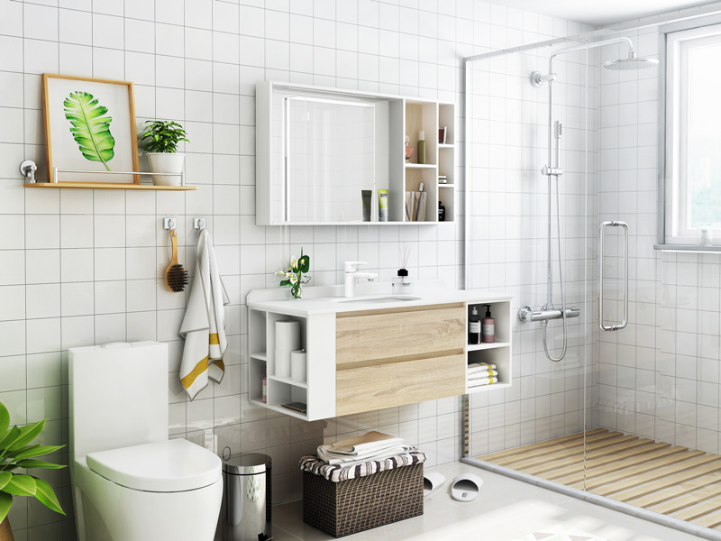 How To Attach Bathroom Cabinet Tiled Wall - Artcomcrea